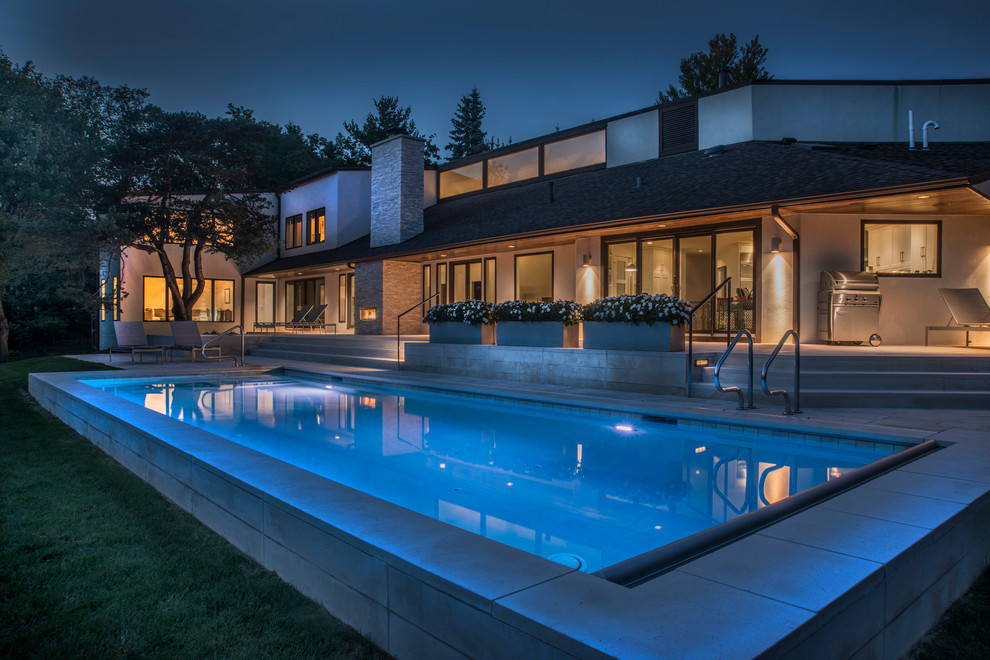 Lake Forest Rectilinear Swimming Pools - Modern - Pool - Chicago - by ...
