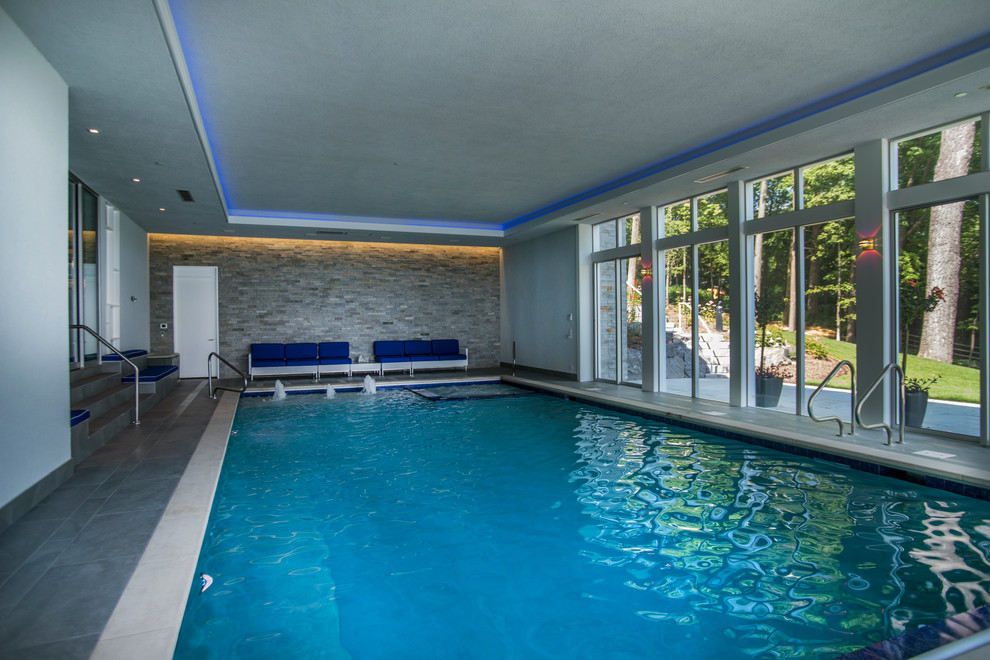 Lake Geneva, WI Indoor Pool and Hot Tub - Modern - Pool - Milwaukee ...