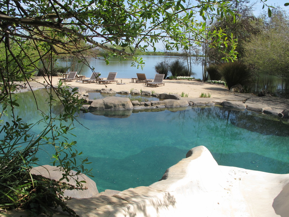Lake Swimming Pool - Beach Style - Pool - San Francisco - by Gary ...