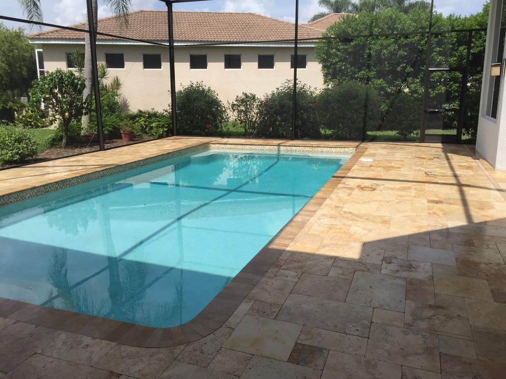 Lanai and Pool Improvement - Tropical - Swimming Pool & Hot Tub - Miami ...