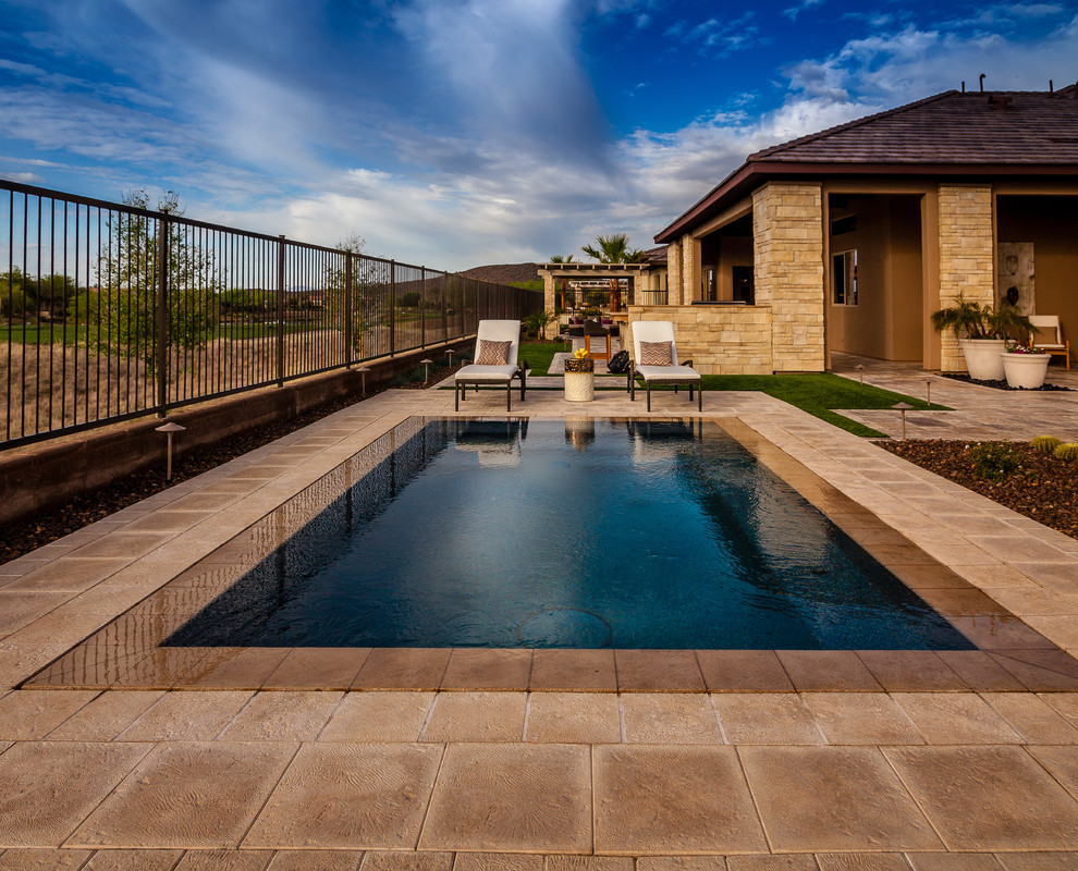 Landscape design work at Trilogy model homes - Contemporary - Pool ...