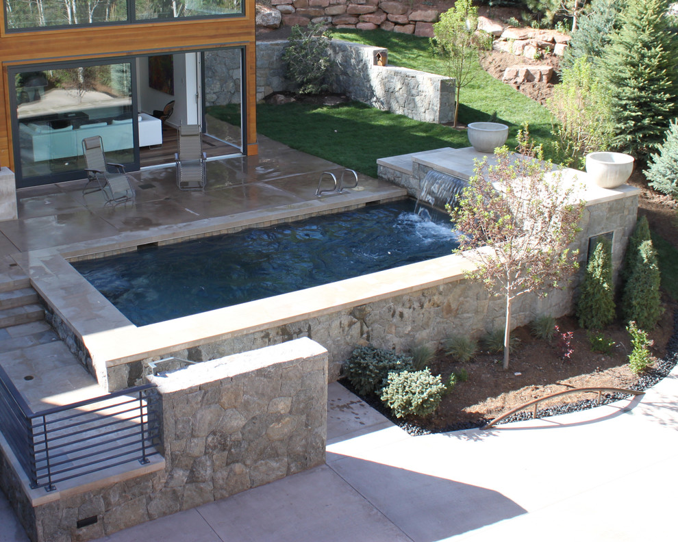 Lap Pool - Modern - Pool - Denver - by Gillette LLC Construction and ...