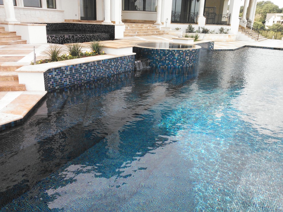 Large All Tile Pool - Contemporary - Pool - Austin - by Ocean Quest ...