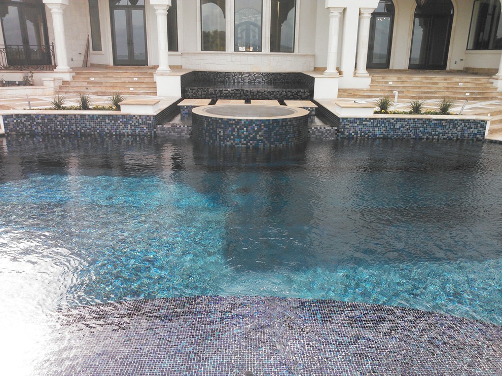 Large All Tile Pool - Contemporary - Pool - Austin - by Ocean Quest ...