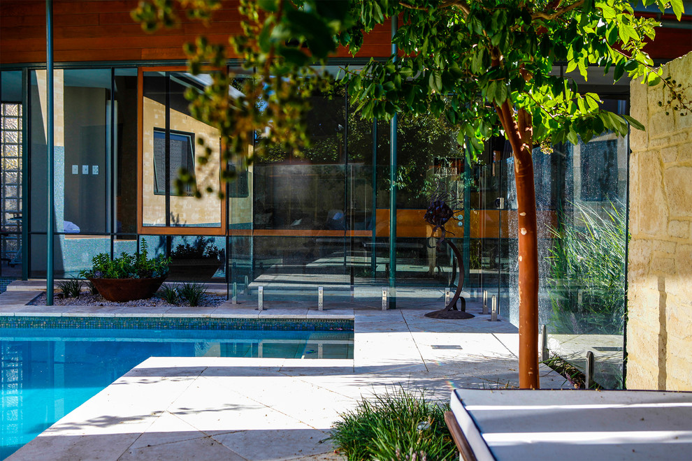 Large courtyard renovation - Contemporary - Pool - Perth - by Werd ...