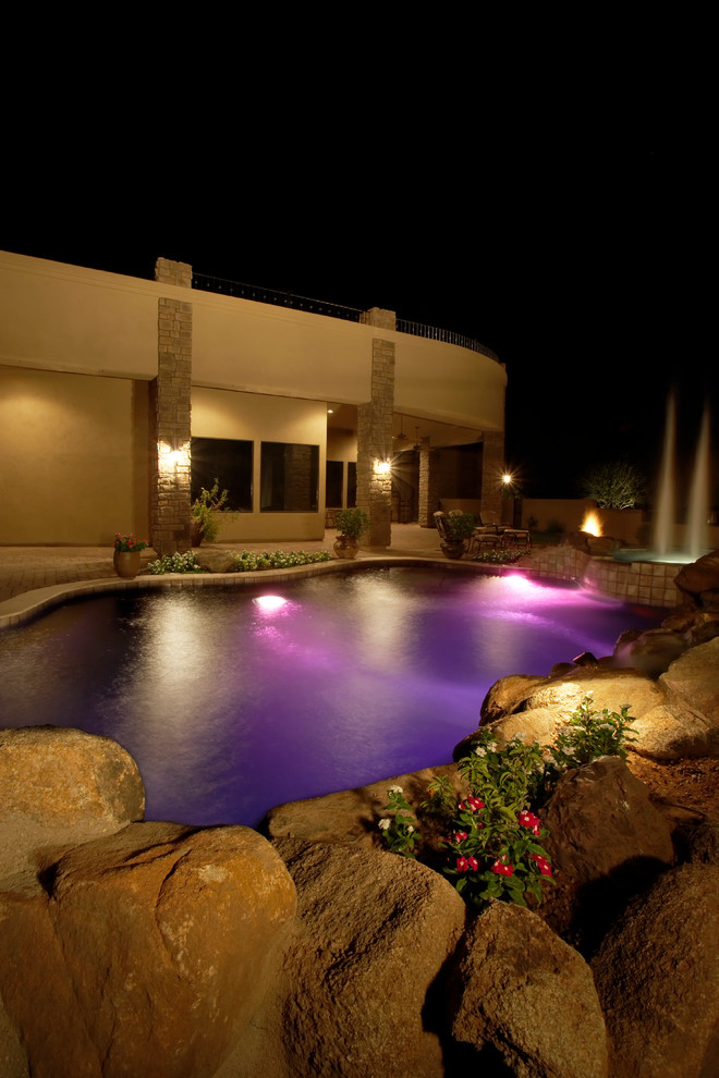 Las Sendas - Mediterranean - Pool - Phoenix - by Allen Companies | Houzz