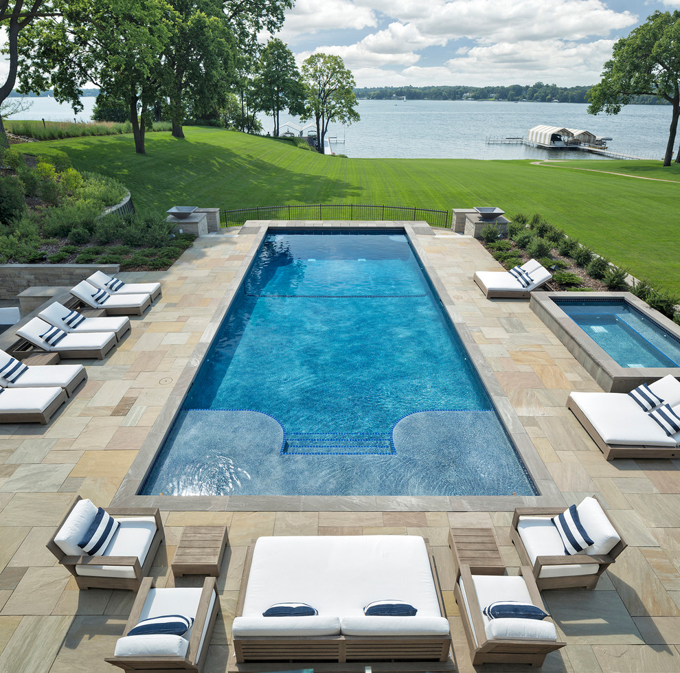 LAVISH LAUREL™ - Contemporary - Pool - Minneapolis - by ORIJIN STONE ...