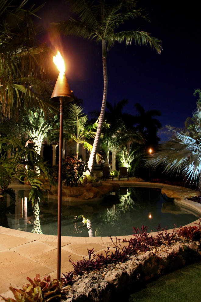 LED/Fuel Tiki Torch - Tropical - Pool - Philadelphia - by Coastal ...