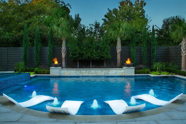 Ledge Lounger in-pool Chaise - Contemporary - Pool - Houston - by Ledge ...