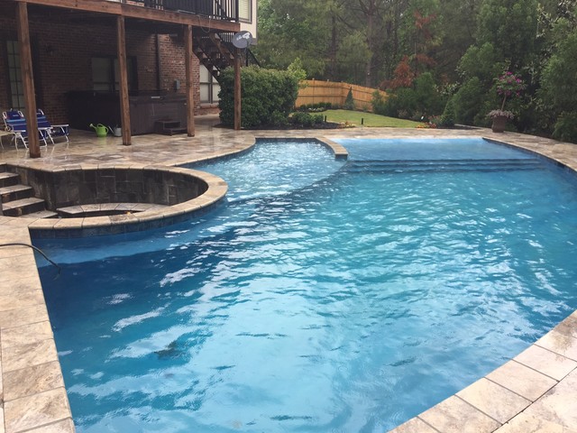 Liberty Park, AL - Pool with a Sunkin Fire Pit, Tanning Ledge & Beach ...