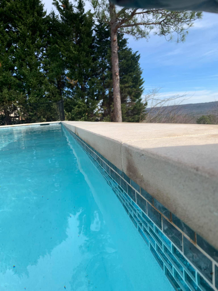 Limestone coping - Modern - Pool - Birmingham - by Mancha Hardscapes ...