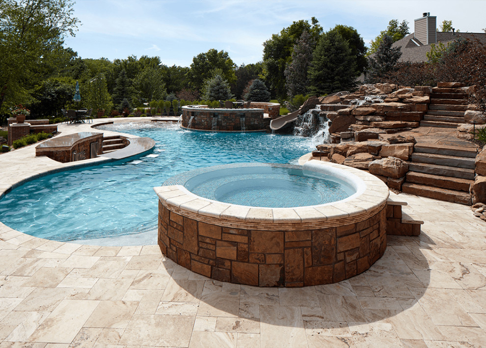 Lincoln Estate - Pool - Omaha - by Elite Landscaping Omaha | Houzz