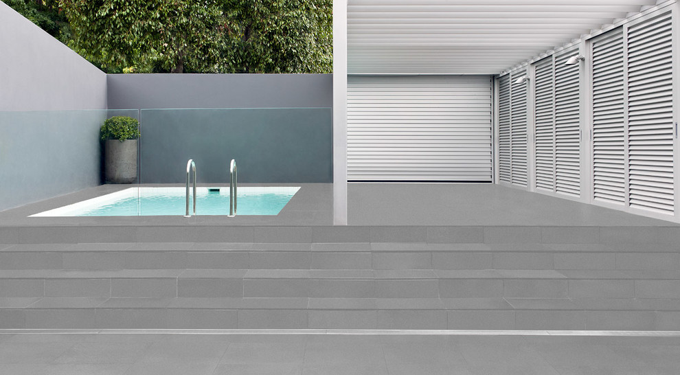 Linear Drain - Pool / Carport Area - Contemporary - Pool - New York ...