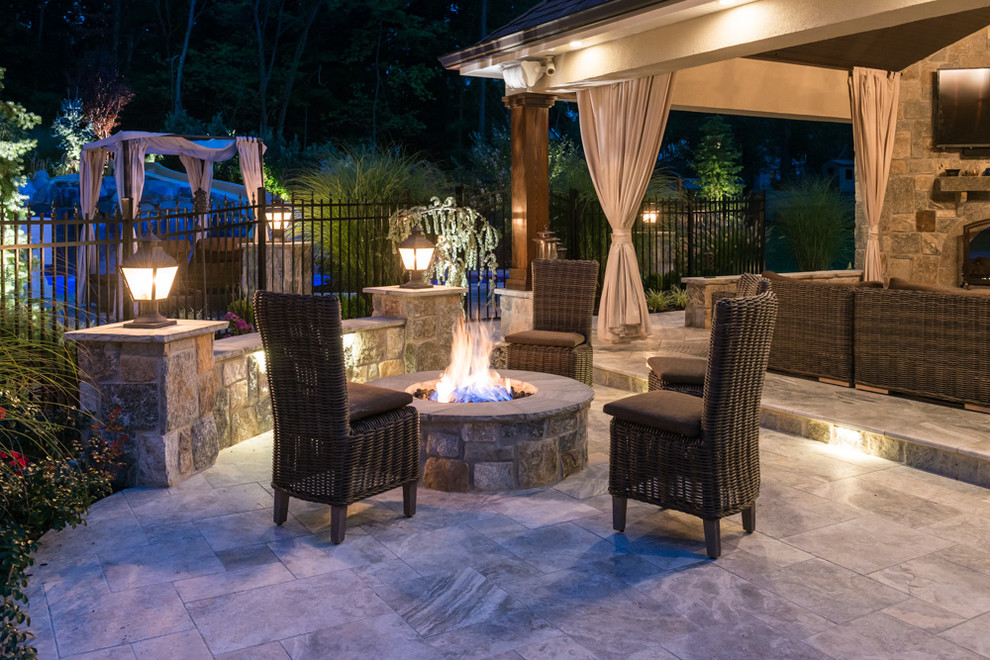 Livingston, NJ - Full Backyard and Landscape Design - Contemporary ...