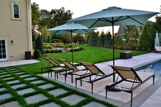 Livingston NJ Inground Pool and Spa Design - Contemporary - Pool - New ...