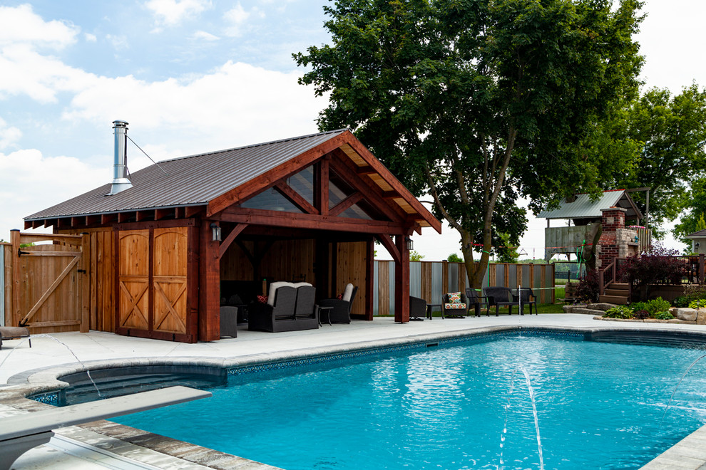 Lobsinger pool house - Coastal - Swimming Pool & Hot Tub - Toronto - by ...