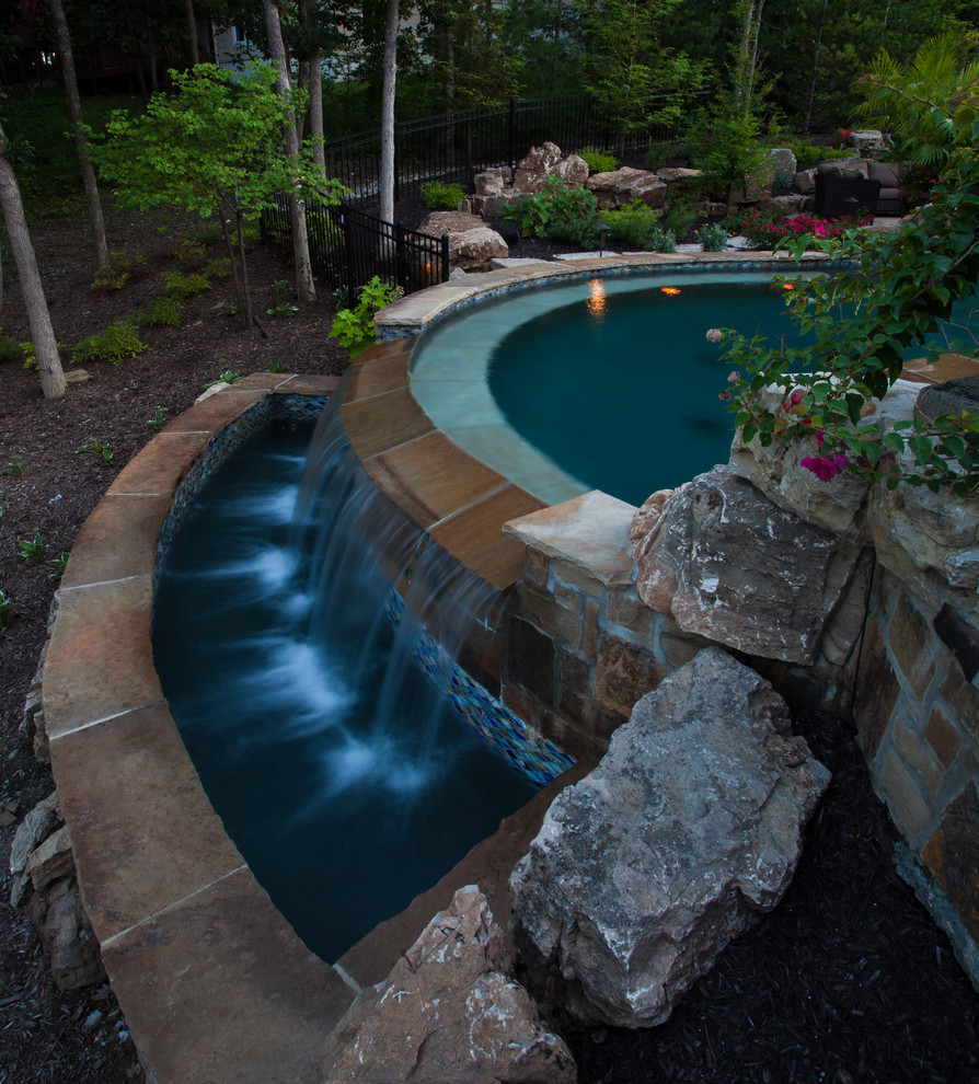 Loch Lloyd Tropical Oasis - Rustic - Pool - Kansas City - by Liquify ...