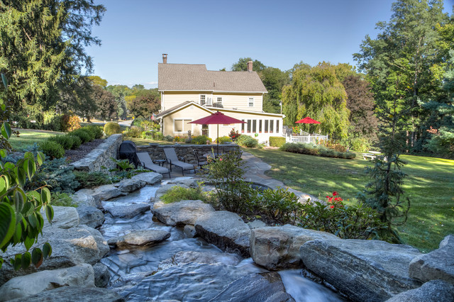 Luxurious, Rugged Natural Stone Spa - Traditional - Pool - New York ...