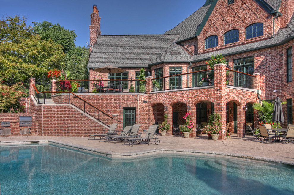 Luxury Deck and Patio - Traditional - Pool - St Louis - by Mosby ...