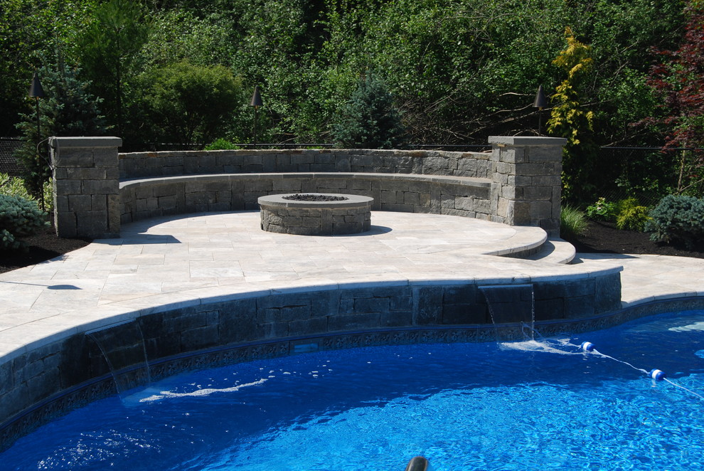 luxury poolscape - Traditional - Pool - Boston - by Duxbury Gardeners ...