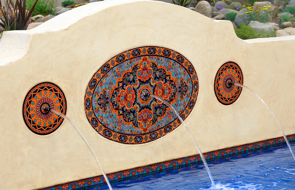 Malibu Tile Santa Barbara Pool - Mediterranean - Pool - Los Angeles ...