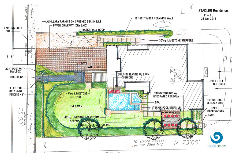 Mantoloking Beach House - Beach Style - Pool - New York - by Wi-Design ...