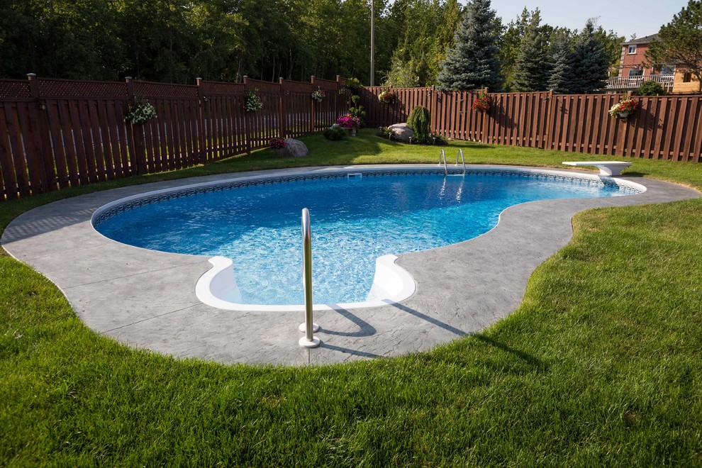 Marner-Dias Pickering Vinyl Pool Renovation - Modern - Pool - Toronto ...
