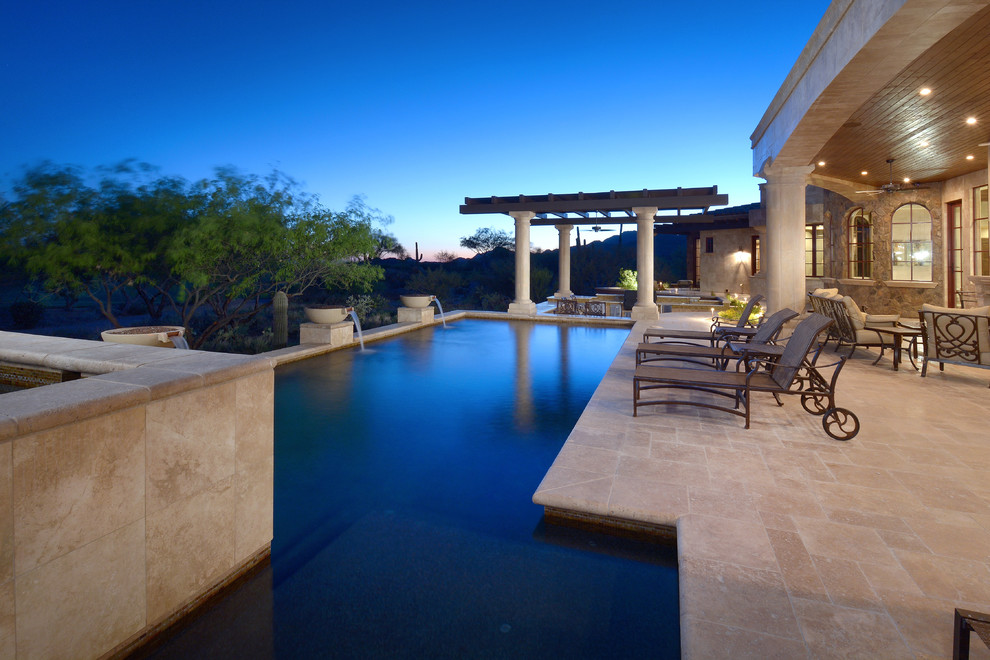 Mediterranean Patio & Pool - Mediterranean - Pool - Phoenix - by Pools ...