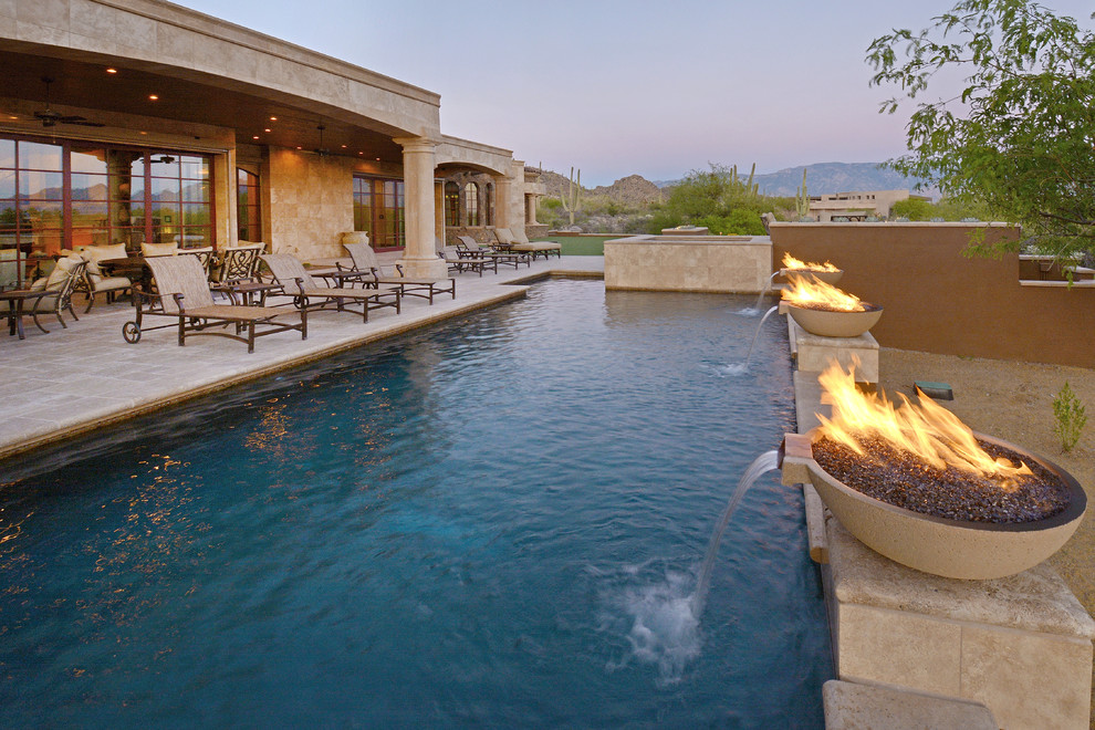 Mediterranean Patio & Pool - Mediterranean - Pool - Phoenix - by Pools ...