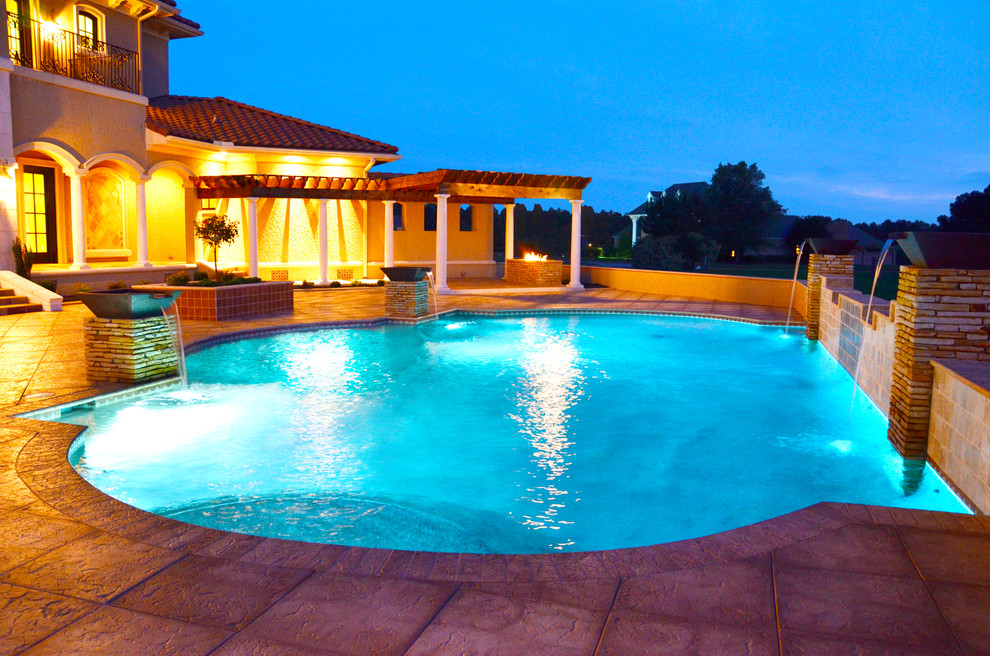 Memphis Pools Tahoe Blue Pebble Tec - Modern - Pool - Nashville - by ...