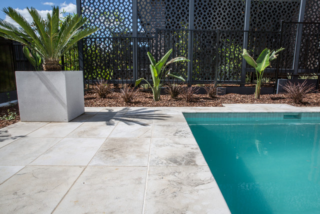 Merino Limestone Pavers - Contemporary - Pool - Sydney - by Armstone ...