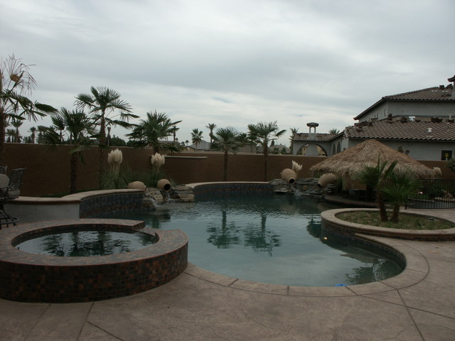Mexican Style Oasis - Tropical - Pool - Other - by Vineyard Pools | Houzz
