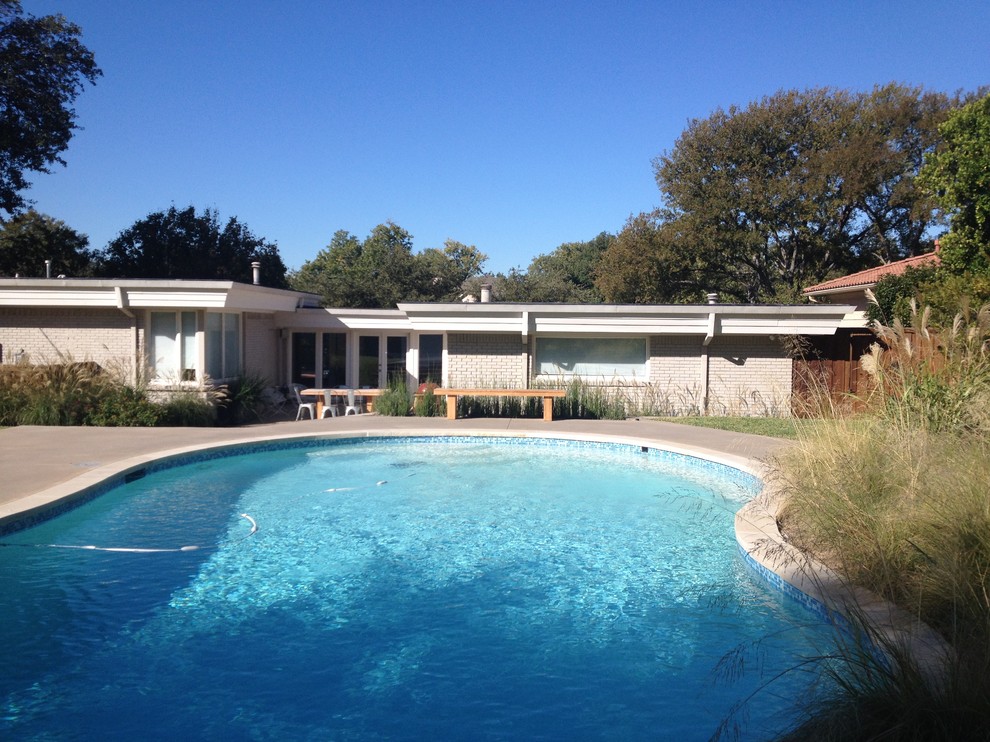 Mid Century Modern -Pool Remodel - Midcentury - Pool - Dallas - by ...