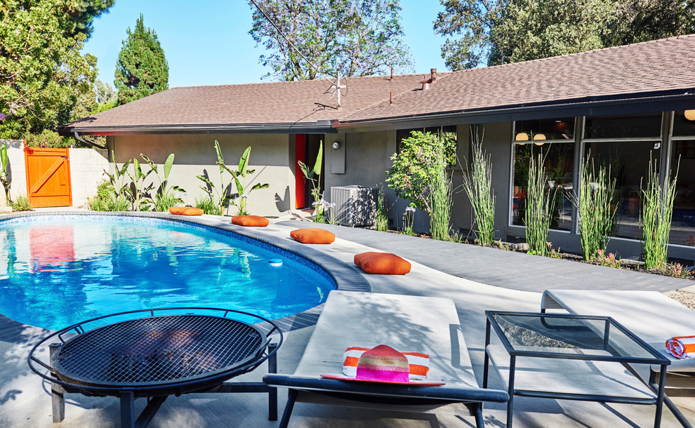 Mid Century Ranch in Whittier - Midcentury - Pool - Los Angeles - by ...