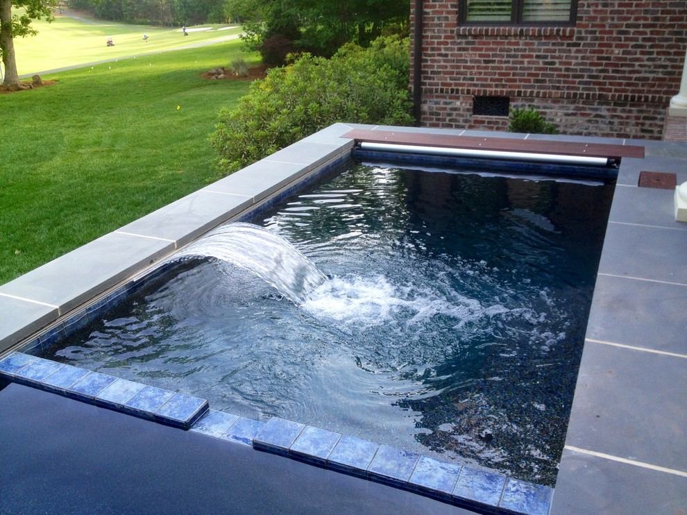 Midnight Blue Pebble Tec - Traditional - Pool - Raleigh - by Vue Custom ...