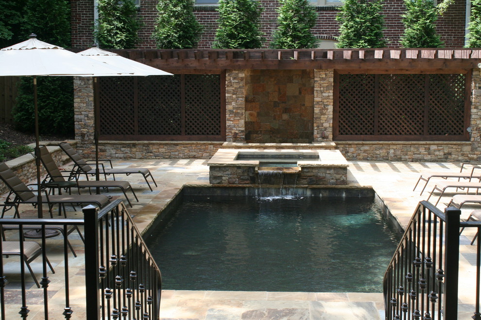 Midtown Mediterranean Style Pool - Traditional - Pool - Atlanta - by ...