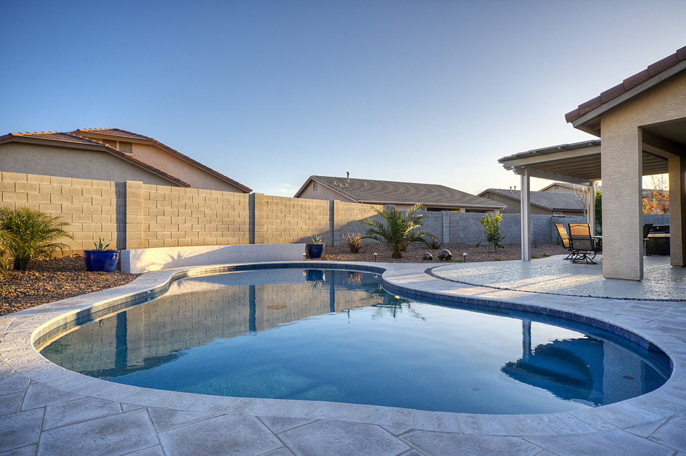 Midway Pool - Tropical - Pool - Phoenix - by Cameo Pools | Houzz