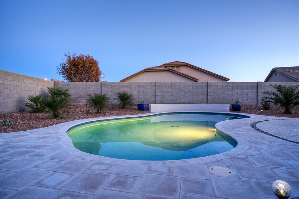 Midway Pool - Tropical - Pool - Phoenix - by Cameo Pools | Houzz