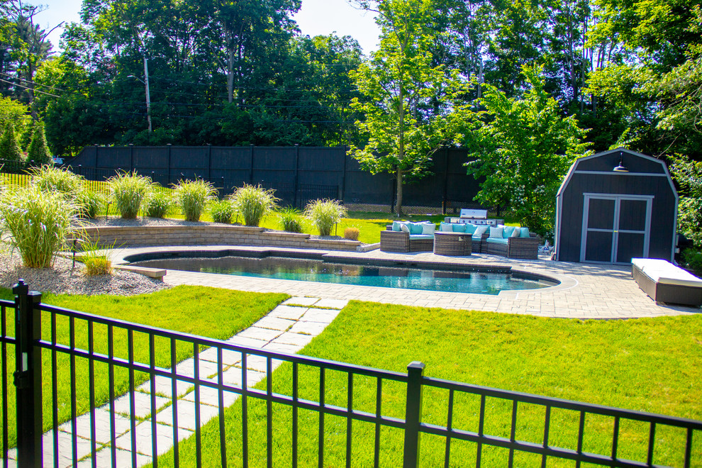 Milton MA Residence - Rustic - Pool - Boston - by SSG Pools & Spas, Inc ...