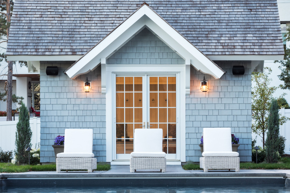 Minnetonka Beach House | Custom Home - Beach Style - Pool - Minneapolis ...