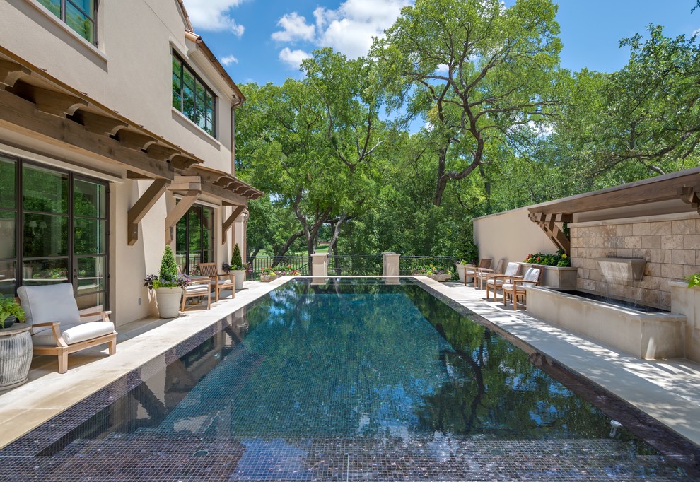 Modern: Bent Tree - Mediterranean - Pool - Dallas - by Harold Leidner ...