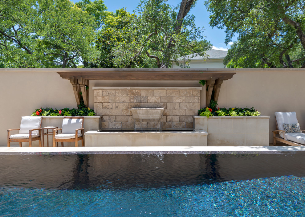 Modern: Bent Tree - Mediterranean - Pool - Dallas - by Harold Leidner ...
