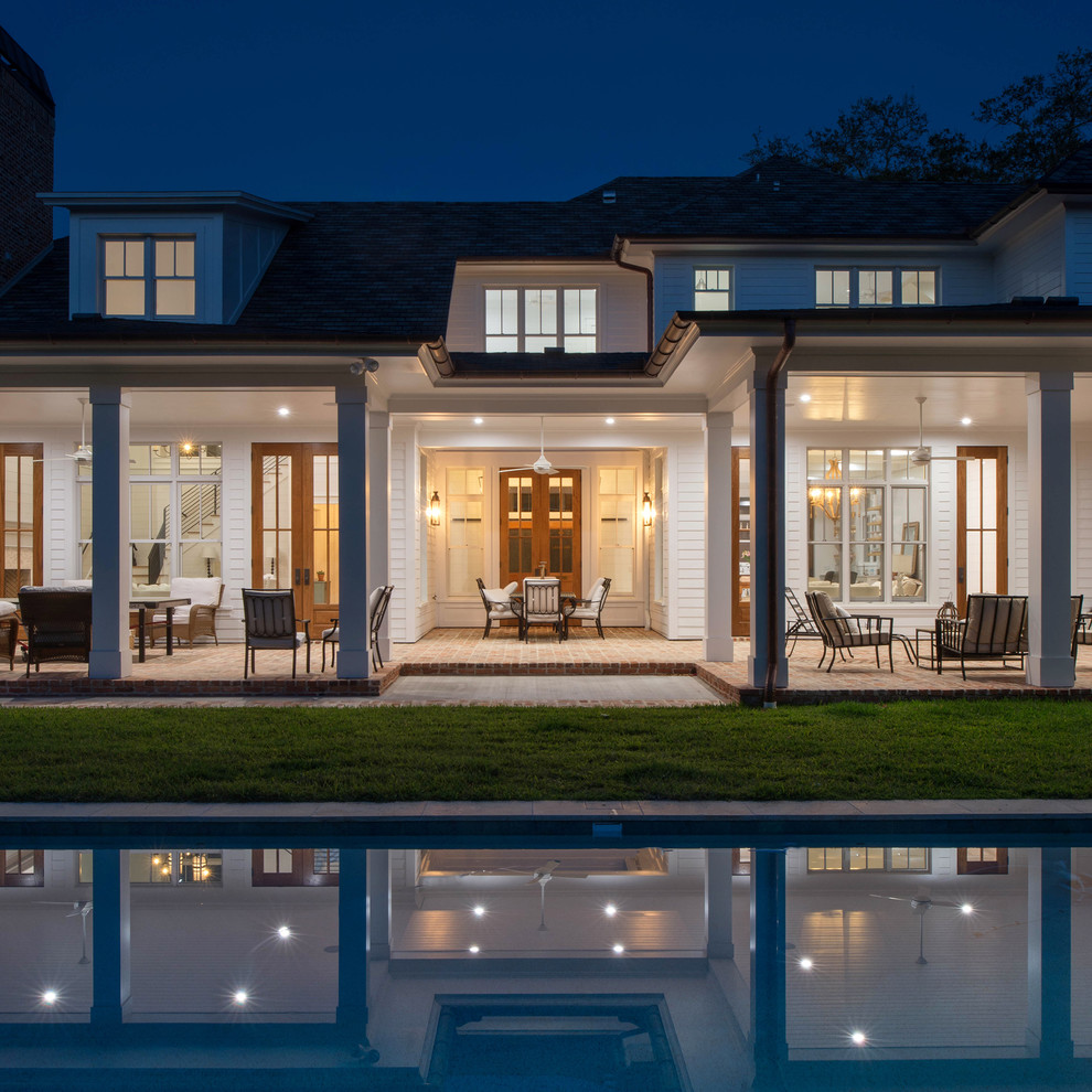 Modern Farmhouse - Farmhouse - Pool - Tampa - by Sterling Ridge Custom ...