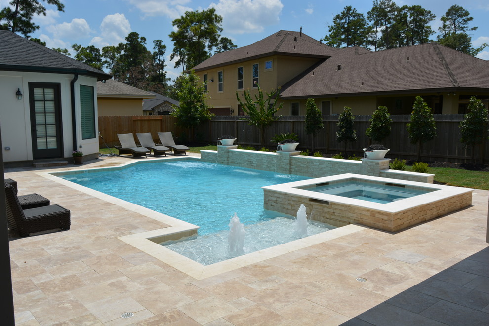 Modern Geo Pool - Modern - Swimming Pool & Hot Tub - Houston - by Cali ...