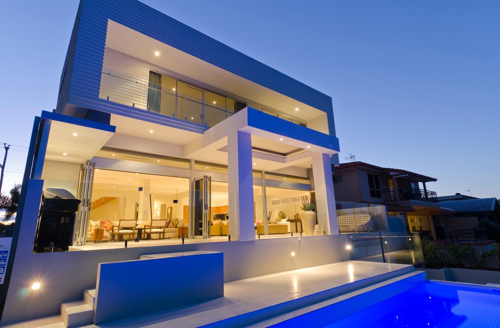 Modern Gold Coast Home with Glass Finishes. - Modern - Pool - Brisbane ...