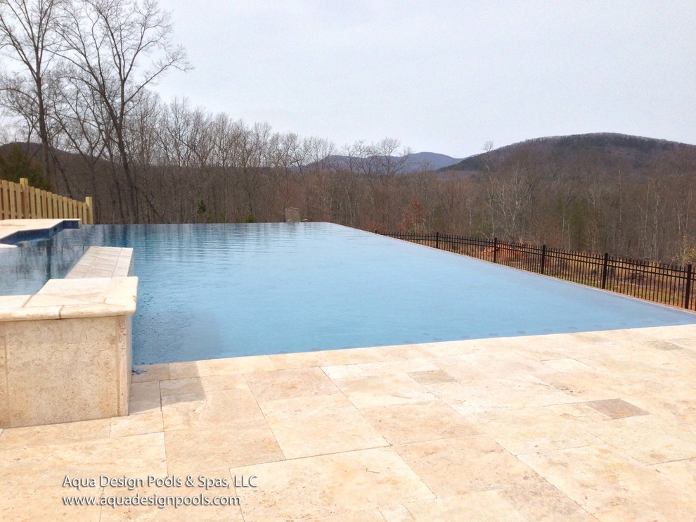 Modern Infinity Edge Pool - Modern - Pool - Atlanta - by Aqua Design ...