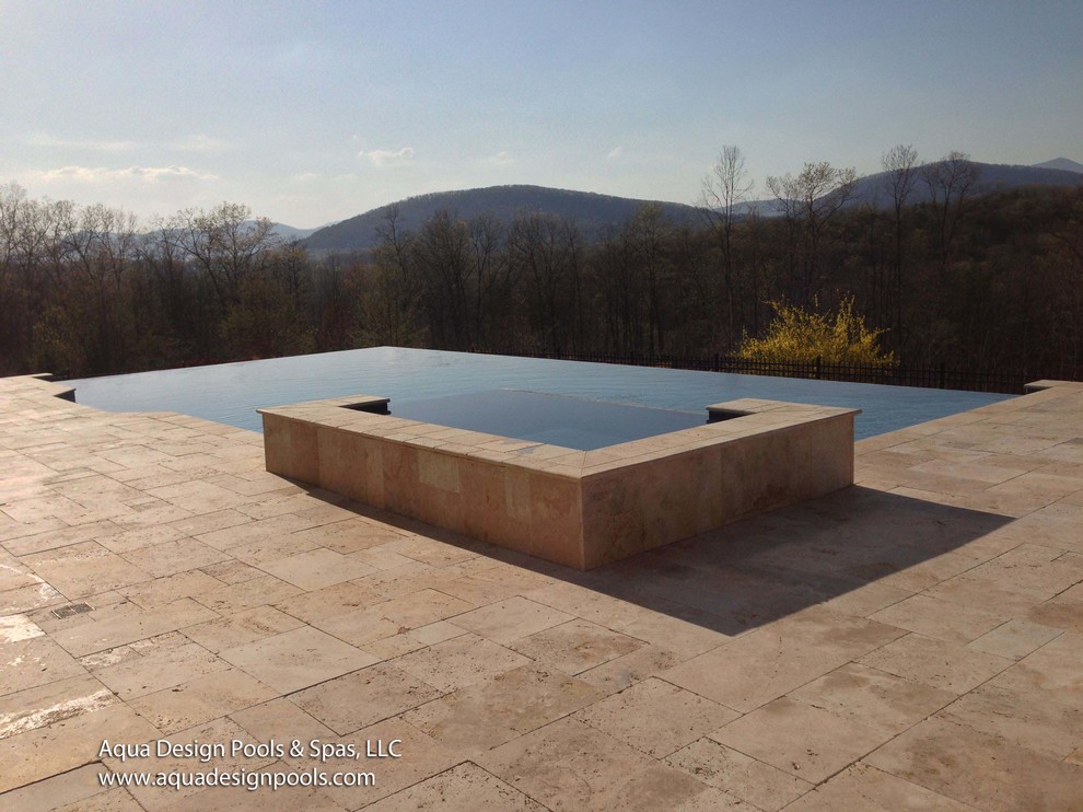 Modern Infinity Edge Pool - Modern - Pool - Atlanta - by Aqua Design ...