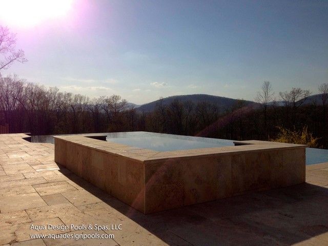 Modern Infinity Edge Pool - Modern - Swimming Pool & Hot Tub - Atlanta ...