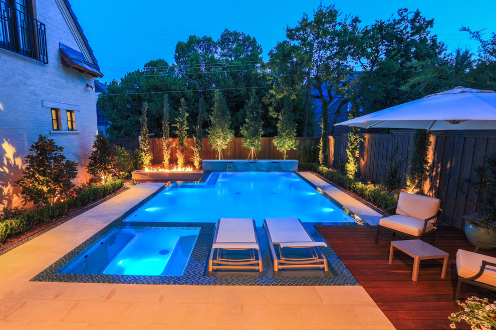 Modern Landscape and Zero Edge Pool - Contemporary - Pool - Dallas - by ...