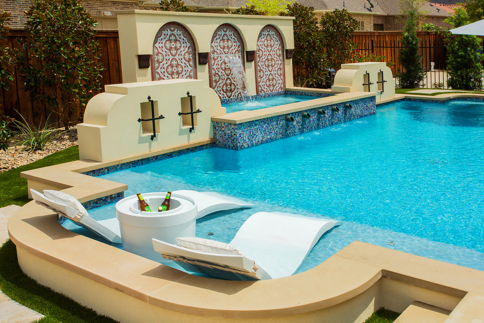 Modern Mediterranean - Mediterranean - Pool - Dallas - by Vernon Wentz ...